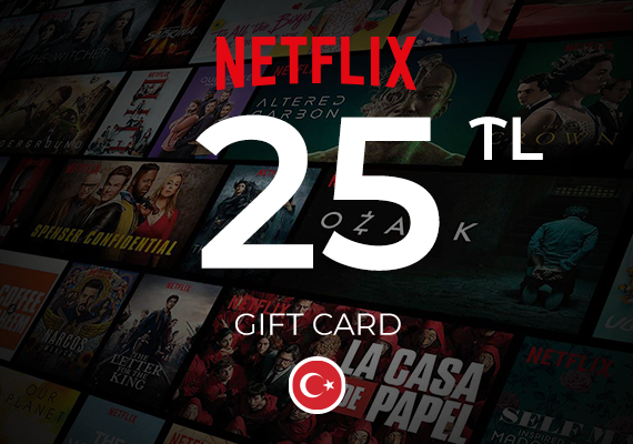 Netflix Gift Card 25 TL Key - TURKEY