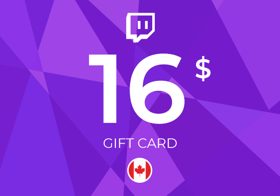 Twitch Gift Card 16 CAD Key - CANADA